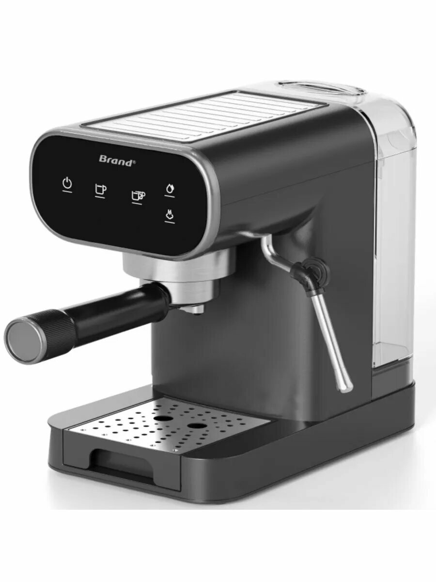 Кофемашина OULEMEI OLM-KFA018, с капучинатором, черный, 1,7л