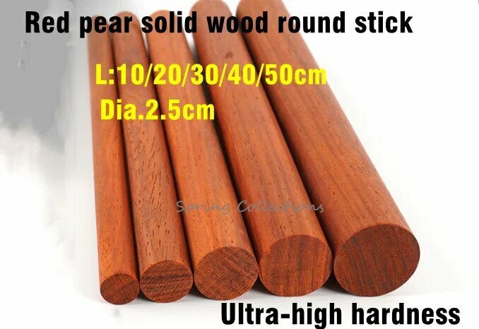 Красный деревянный брусок для резьбы 3.5x50cm