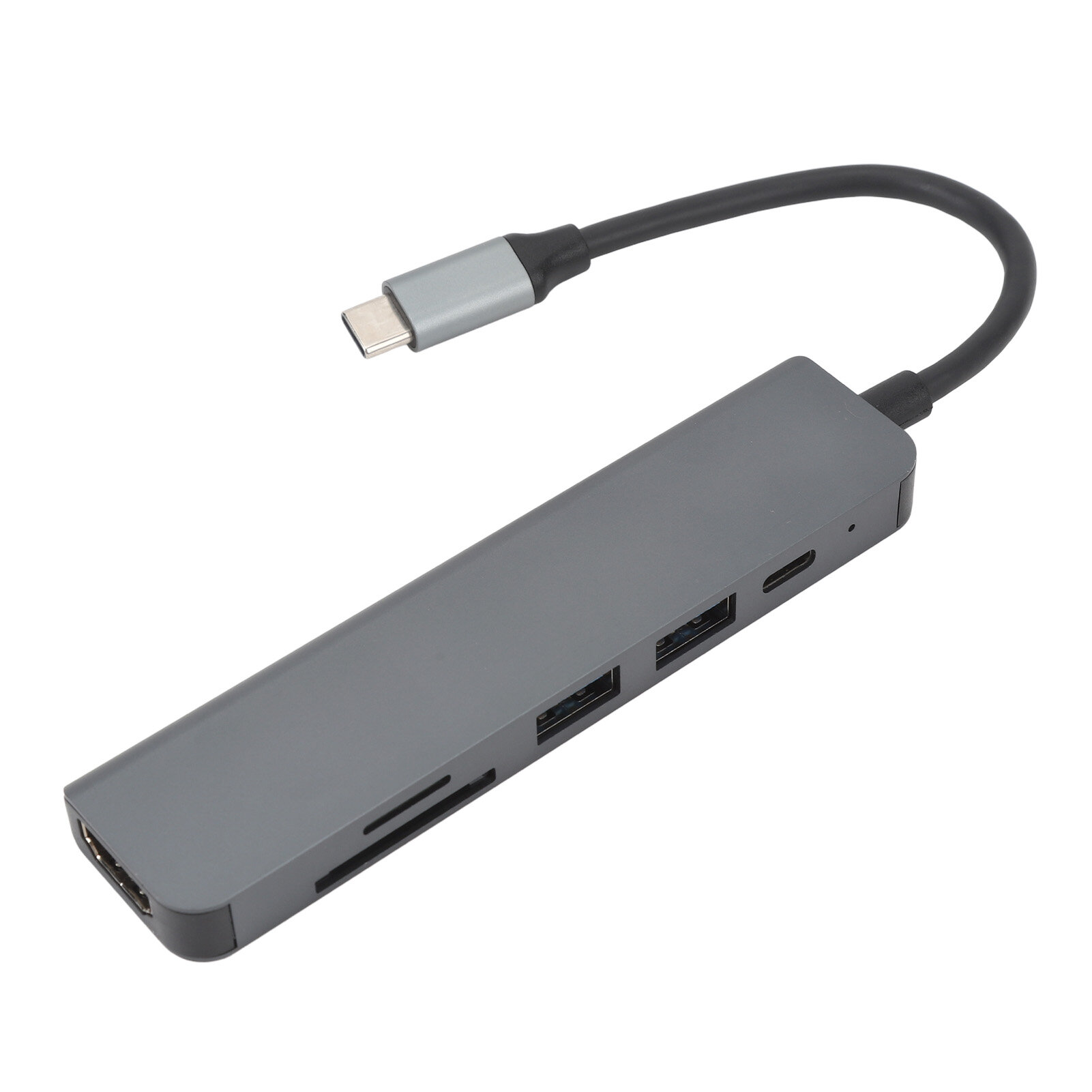 USB C Dock Station Multi -Port High Heat Dissipation 4K 30 кадров в секунду стабильной трансмиссии 87 Вт 6 в 1 USB C Hub для планшета для компьютерного телефона