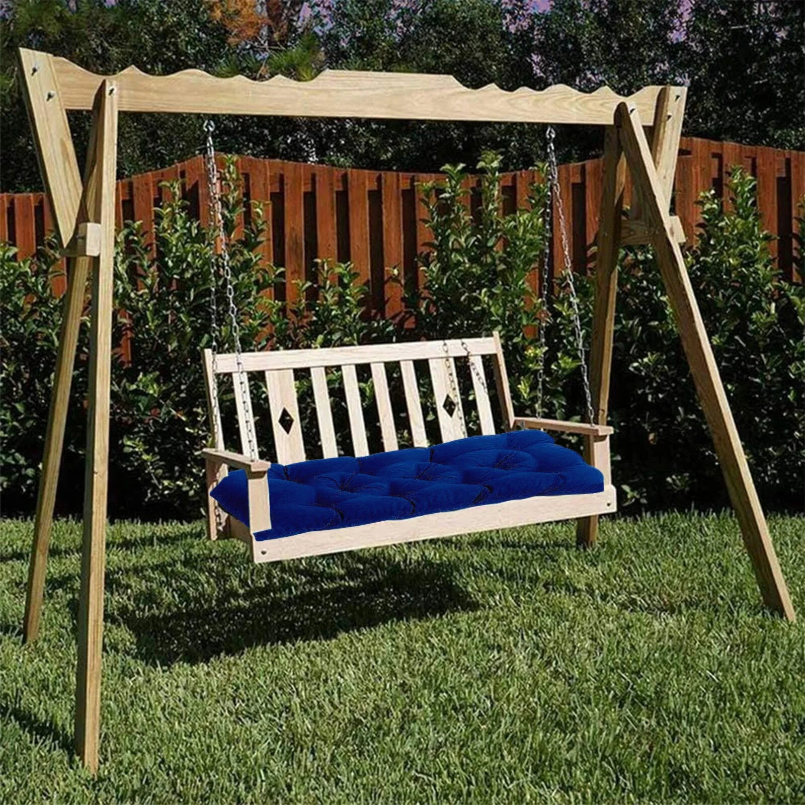 Подушка для сиденья для улицы, подушка для сиденья скамейки, подушка для сиденья садового мебели для дома и улицы, замена подушки для сиденья стула, подушка для сиденья кресла-качалки, садовая мебель, материал: полиэстер, количество: 1pzas, цвет: хаки,