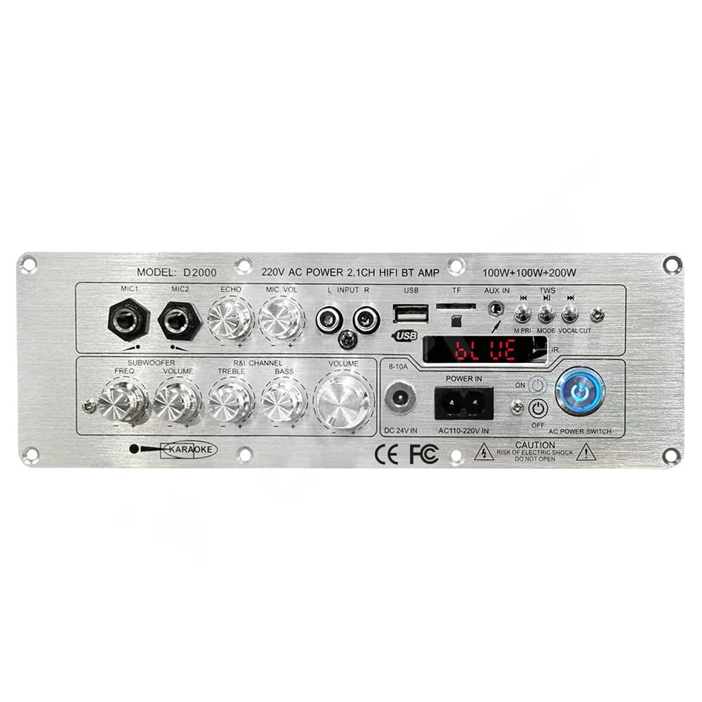 Woopker 2.1-канальный аудиоусилитель 100Вт+100Вт+200Вт Bluetooth AU Plug