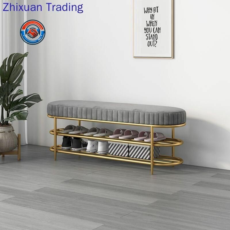 Обувница с мягким сиденьем, комфортная скамья для прихожей и спальни, стильная тумба для обуви с сиденьем, функциональная мебель для гостиной и магазина одежды