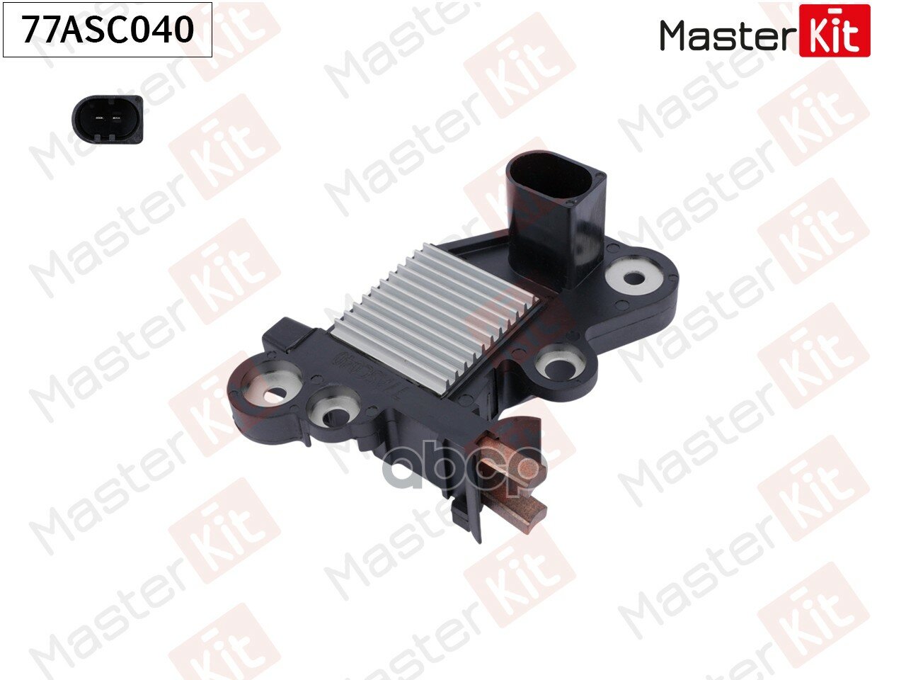 Регулятор напряжения генератора SKODA RAPID, VW POLO/JETTA MasterKit арт. 77ASC040