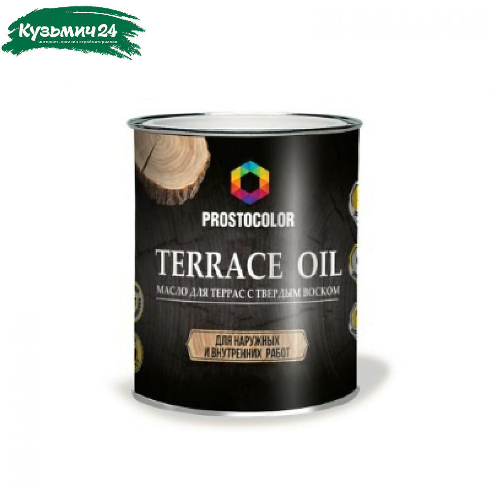 Масло Prostocolor Terrace Oil для террас с твердым воском, Каштан, 0.75 л, 1 шт