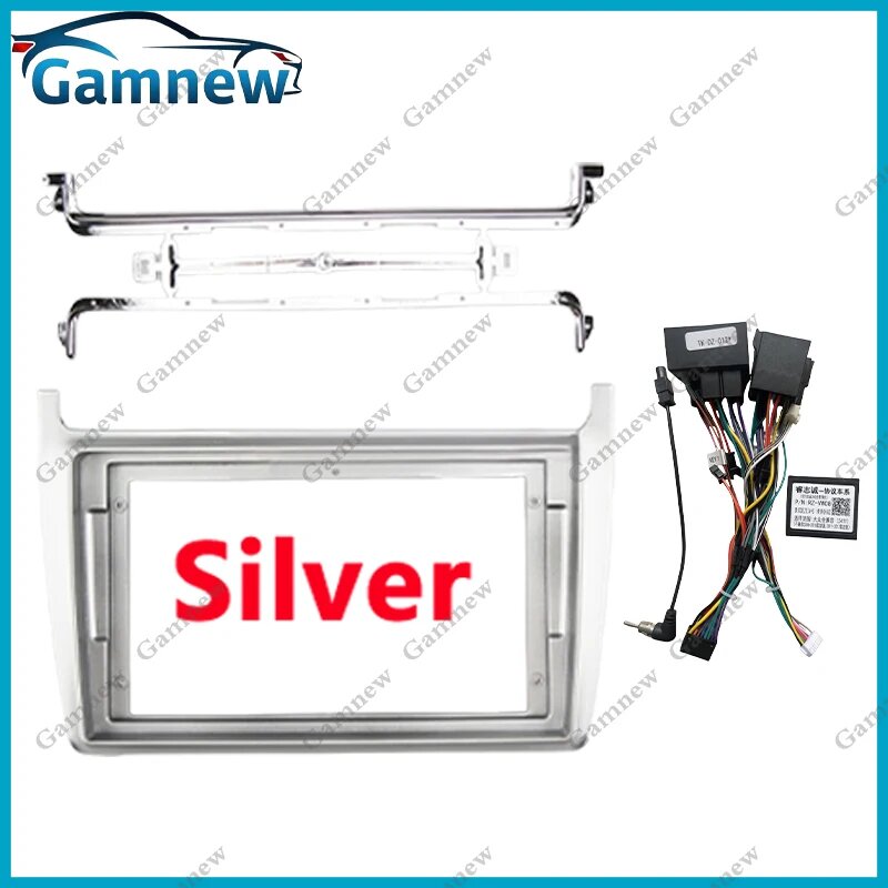 9-дюймовый автомобильный каркас, адаптер Canbus Box, Android, магнитола, аудиопанель, комплект для Volkswagen VW Polo 2011-2018 гг.