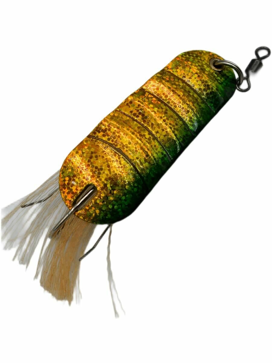 Блесна колеблющаяся незацепляйка Abu Garcia Atom 20 гр для летней рыбалки на окуня, щуку, судак жерех, лосось