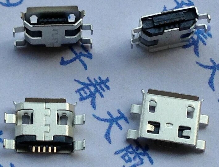 100 шт. Micro USB 5pin B Тип 0,8 мм Гнездовой разъем для HuaWei Ascend Y221 mini USB разъем для зарядки коннектор
