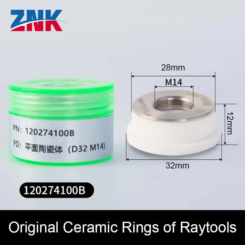 ZNK Raytools оригинальный лазерный керамический держатель сопла D32 D28 для 120274100B BT240 220 BM114 BMH110 режущая головка Raytools для волокна