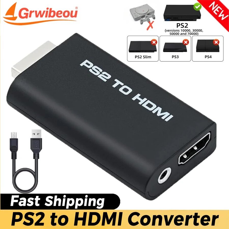 Конвертер PS2 в HDMI, Цвет: Package A — фото 1