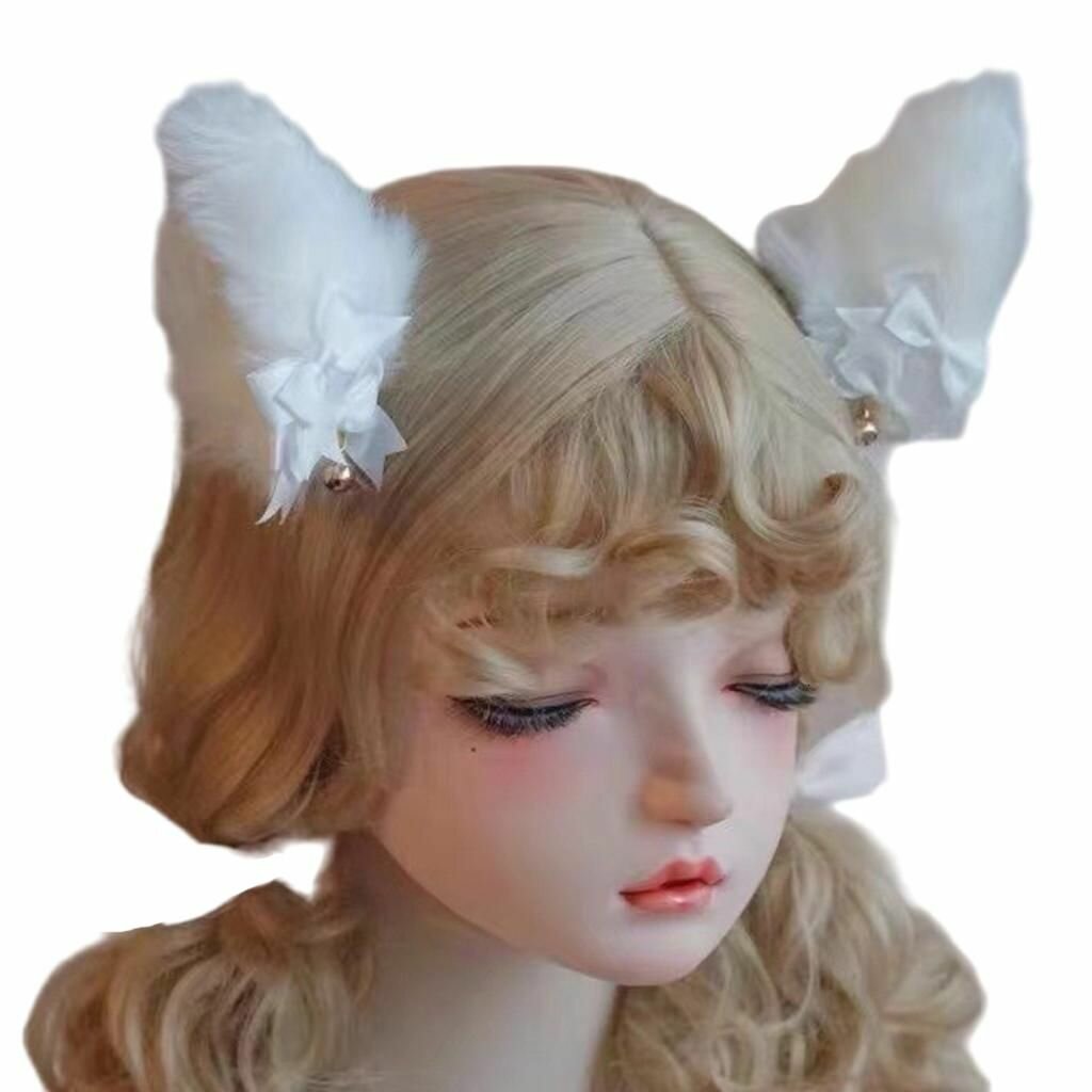 Пара заколок с кошачьими ушками для подростков, аниме, костюм, аксессуар для тематических вечеринок