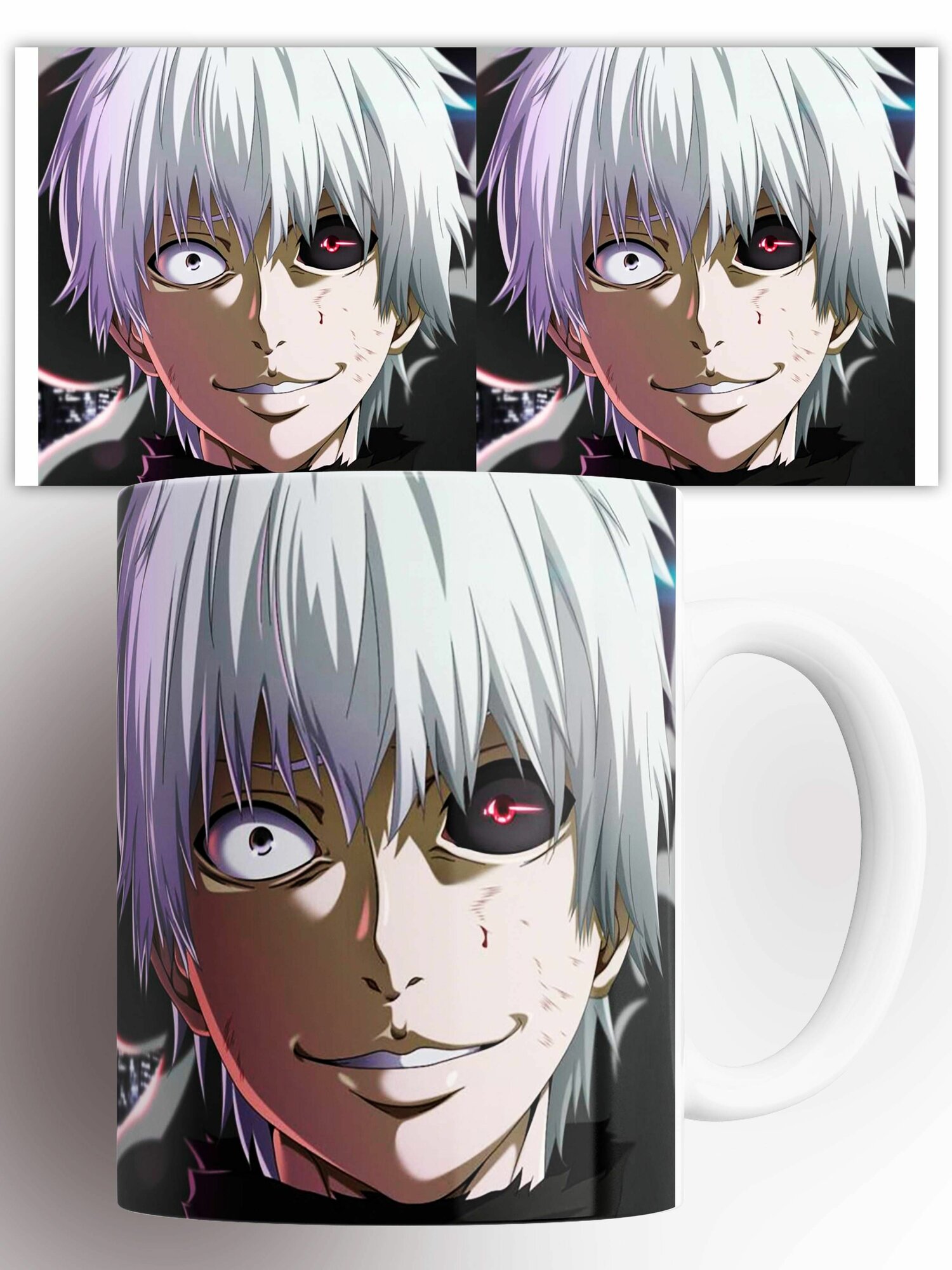 Кружка аниме Токийский Гуль Канеки 330 мл