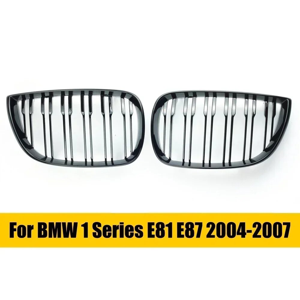 Для BMW 1 серии E81 E87 2004-2011 глянцевая черная крышка гриля передний нижний бампер любезно Facelift M Style решетка 128I 130I 135I 04-07