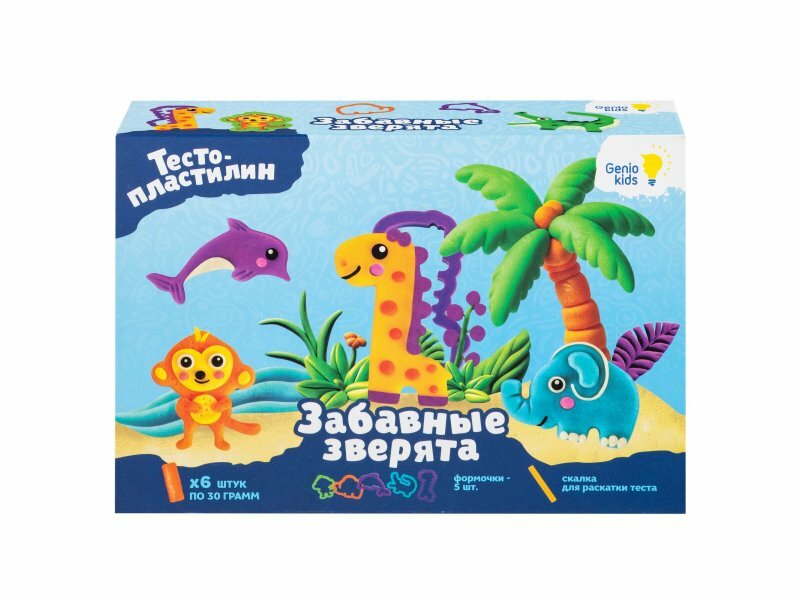 Набор для детской лепки GENIO KIDS-ART Забавные зверята TA2045