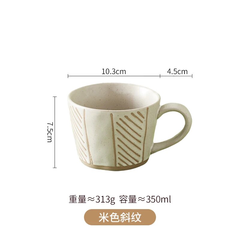 Керамическая кружка olevo, ручной работы, 350 мл, B, 300ml