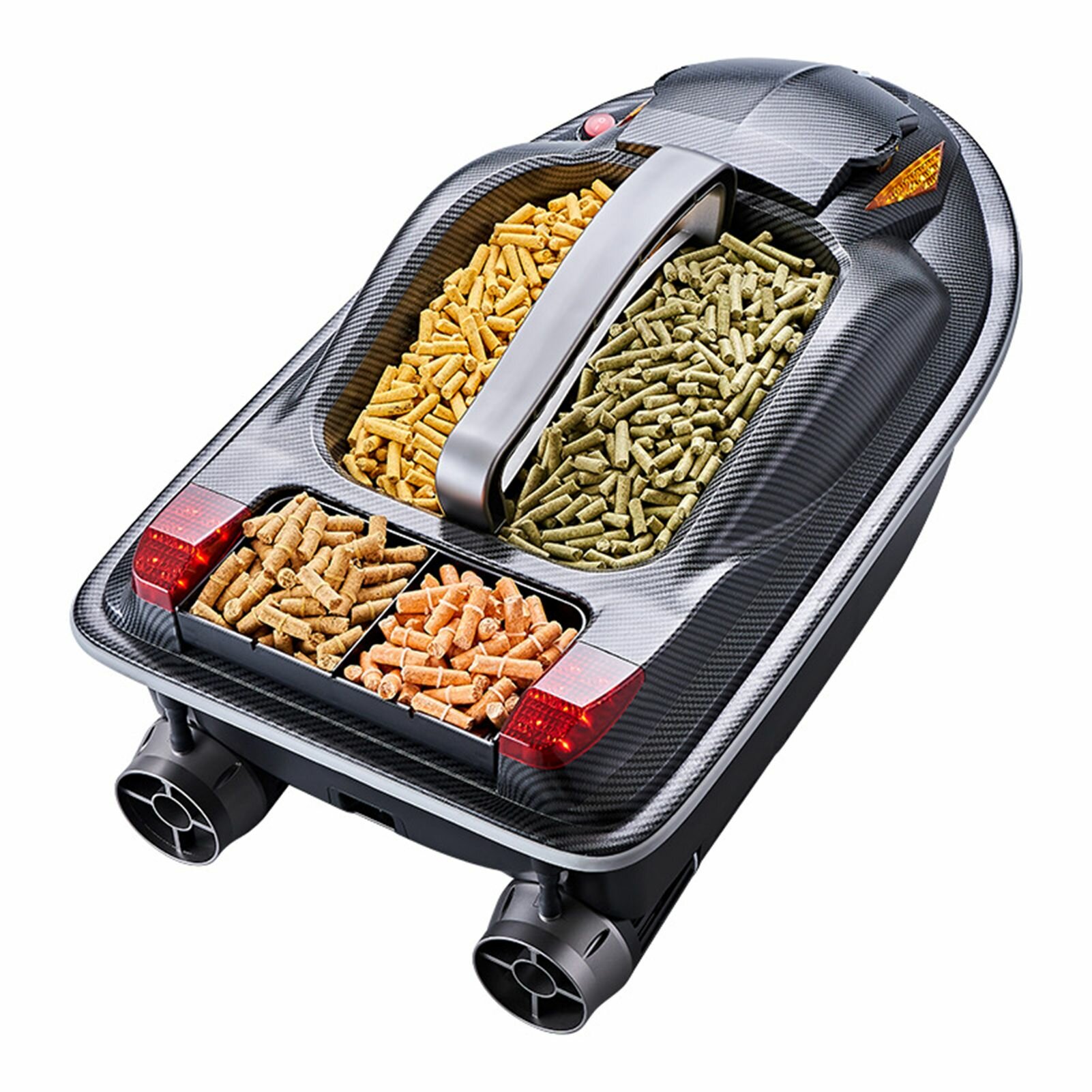 Открытый 3-х хопперный высокоскоростной радиоуправляемый рыболовный катер длиной 500 М