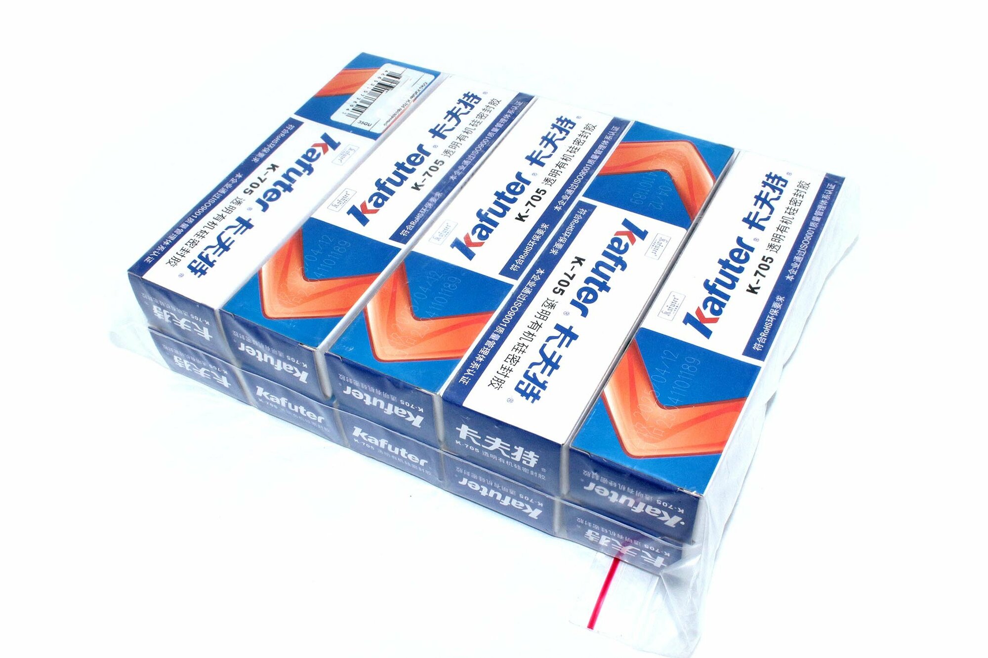 Клей-герметик силиконовый Kafuter K-705 прозрачный 45 грамм 10 шт