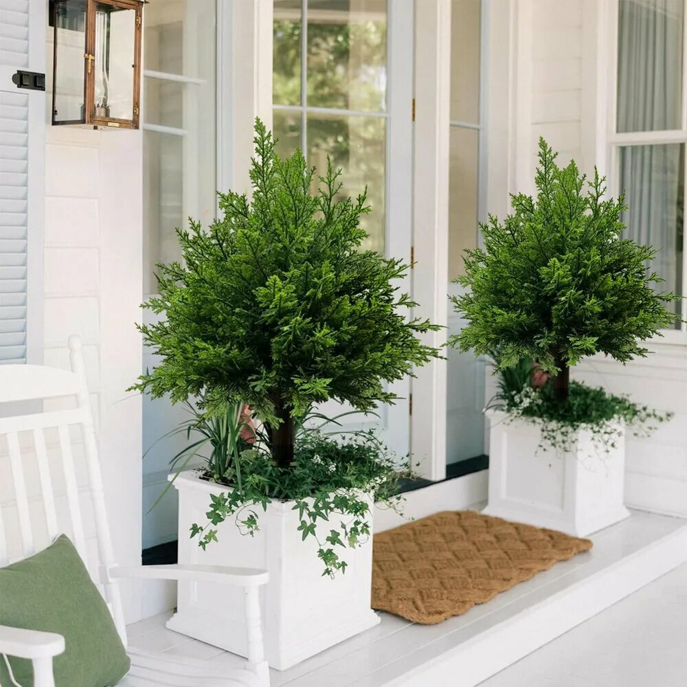 Фигурка садовая для газона Топиарная фигура из искусственной травы Предметы декора Зеленый Пластик