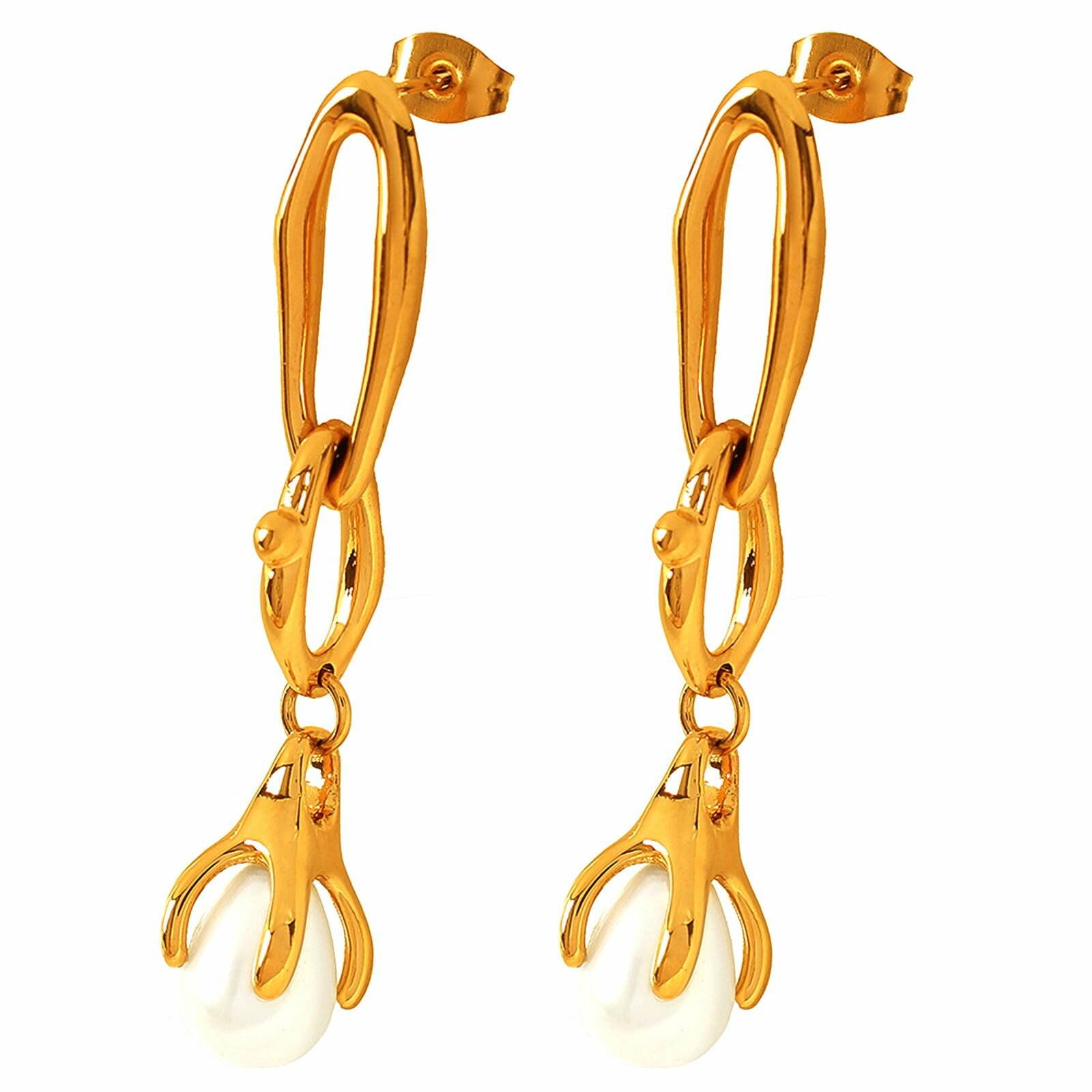 Стильные украшения для ушей с текстурой нержавеющей стали - подарок юных ценителей моды