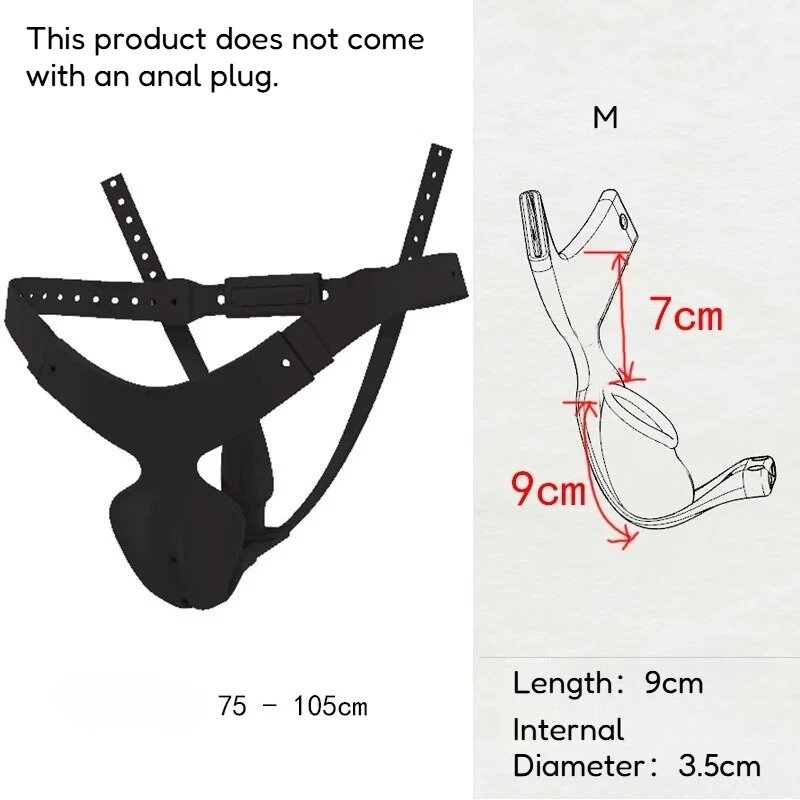 Новый съемный пояс верности, модель Y, клетка с замком верности Cb, клетка для члена, БДСМ, секс-игрушки, анальная пробка, сексуальное удерживание, abstinence Black-M-B
