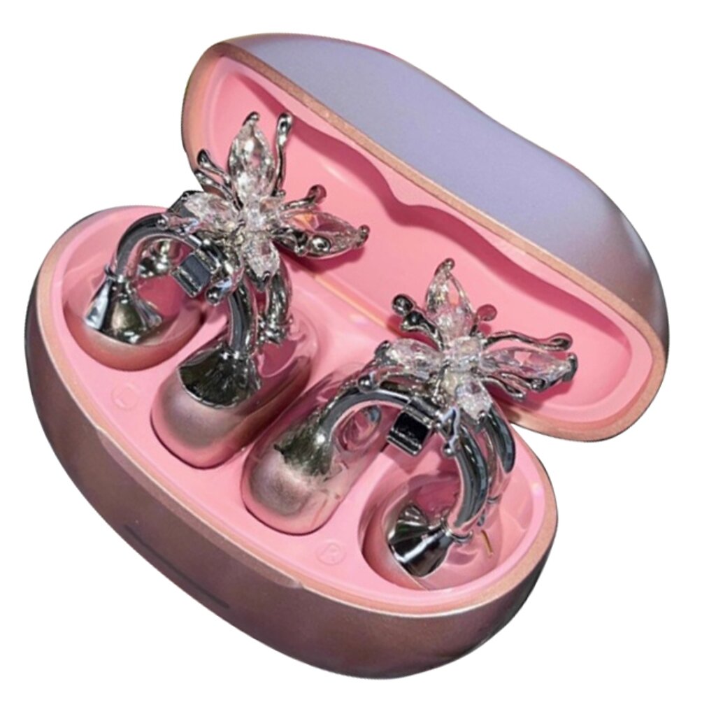 Брошь-держатель для наушников "Сияющая бабочка"