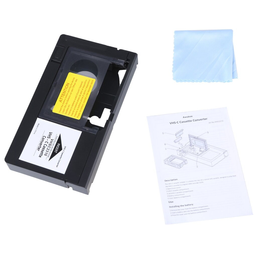 Коробка для преобразования половины видеокассеты с VHS в VHSC