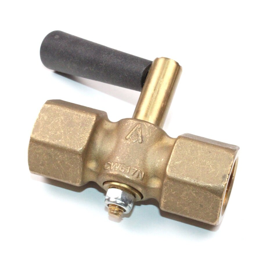 Кран трехходовой 910.10, латунь, G1/2, муфта, муфта
