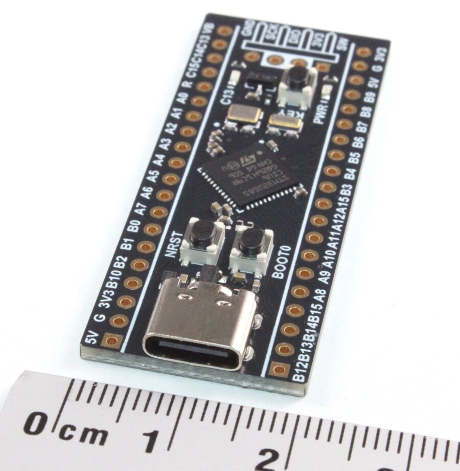 STM32U585CIU6, Программируемый МК модуль, (160MHz 784KB RAM 2MB ROM, 3 кнопки управления, резонатор, обвязка питания и р