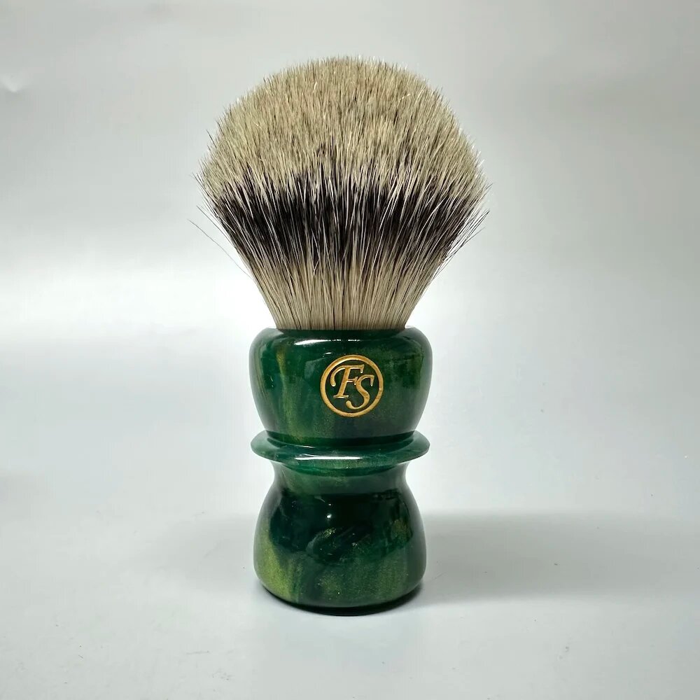 FS-24mm-"TS" Best Brush для бритья барсука, # 58, красочная ручка, лучше всего подходит для традиционного влажного бритья, парикмахерское ежедневное использование, подарок для хороших мужчин