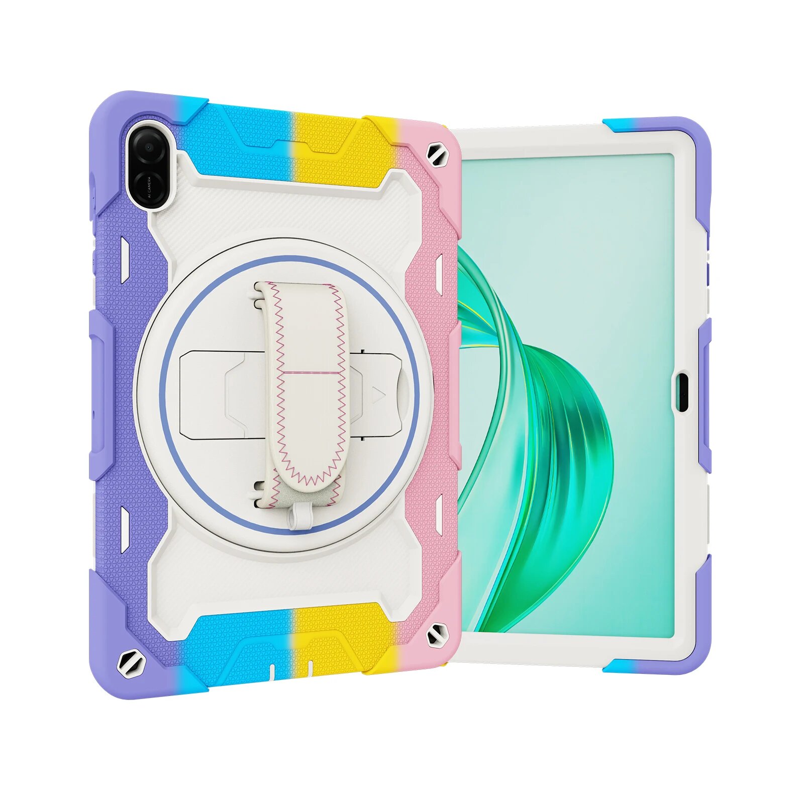 Чехол силиконовый для Huawei Honor Pad 9 8 X9a X8a X8 Pro X9 V7 7 6 V6 MatePad 11.5 10.4 10.1 C5e T 10 10S с подставкой