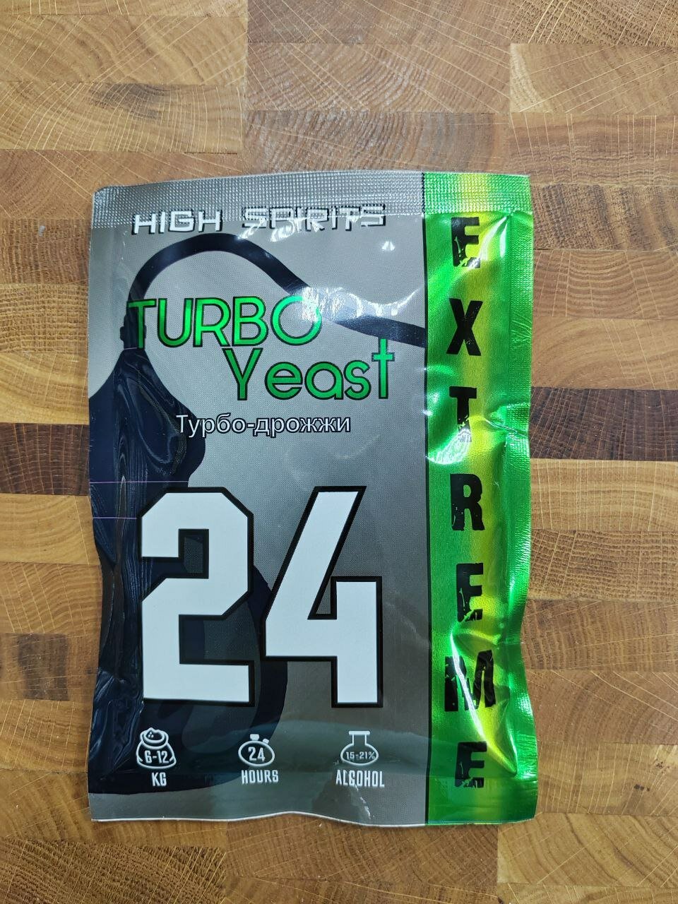 Турбо дрожжи High Spirits "24 Exstreme", 180 грамм, 1 штука.
