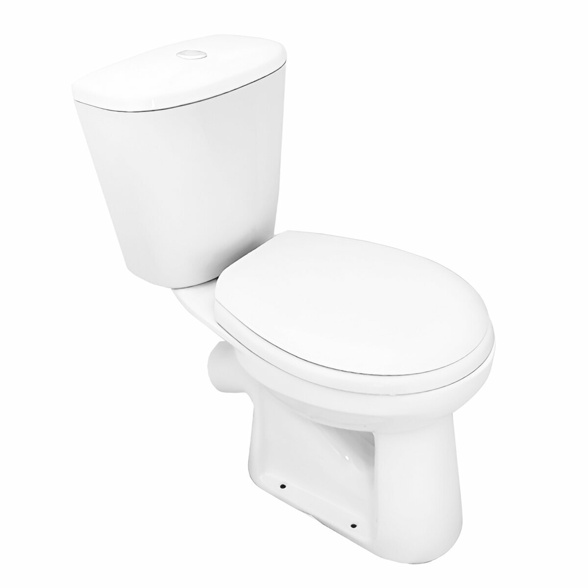 Унитаз-компакт (Лобня) Стандарт Комфорт, косой выпуск, нижний подвод воды, белый