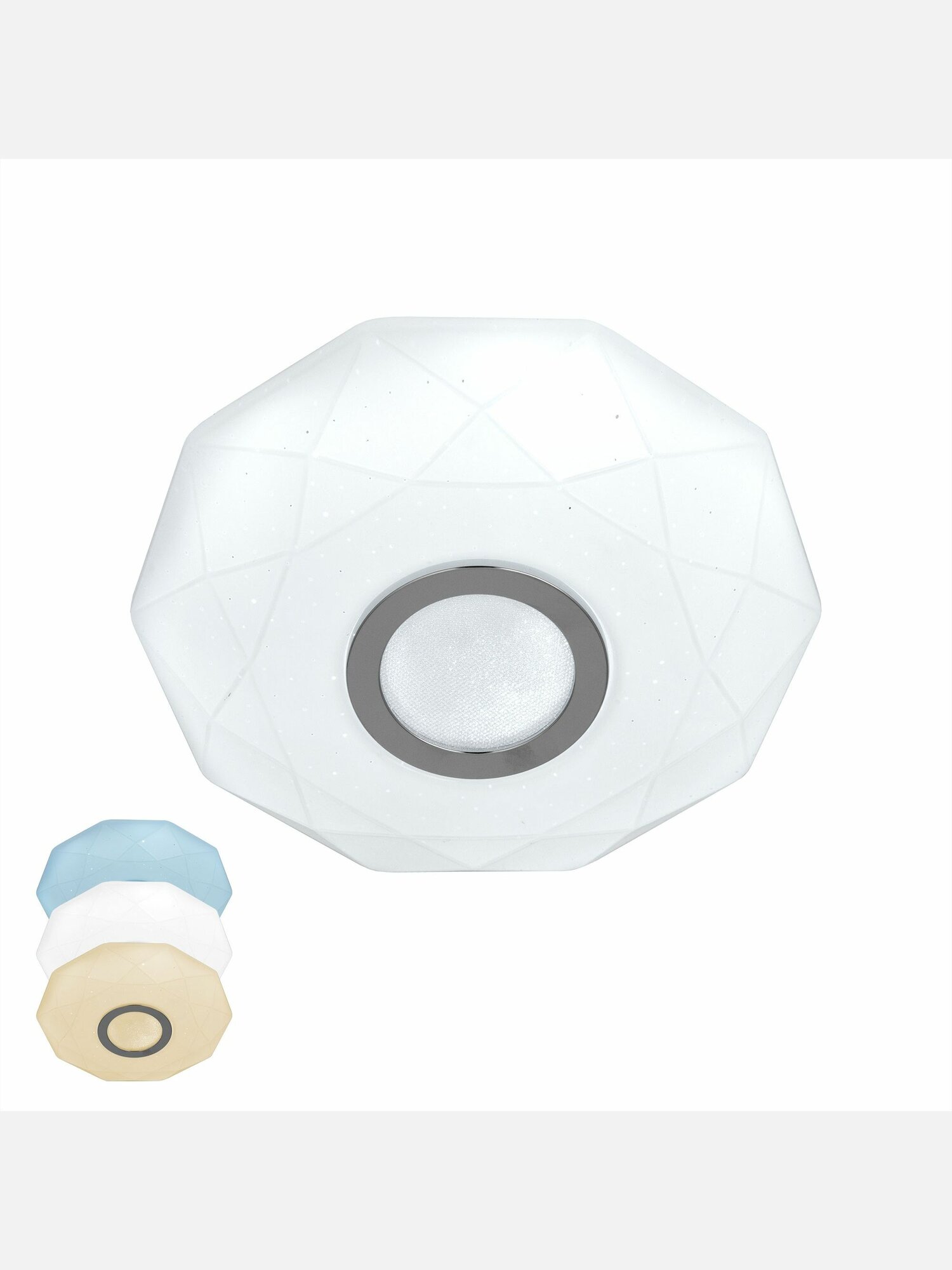 Светодиодный потолочный светильник Citilux Диамант CL713B10, 12 Вт, 1000 Лм, с эффектом звёздного неба, 4 режима