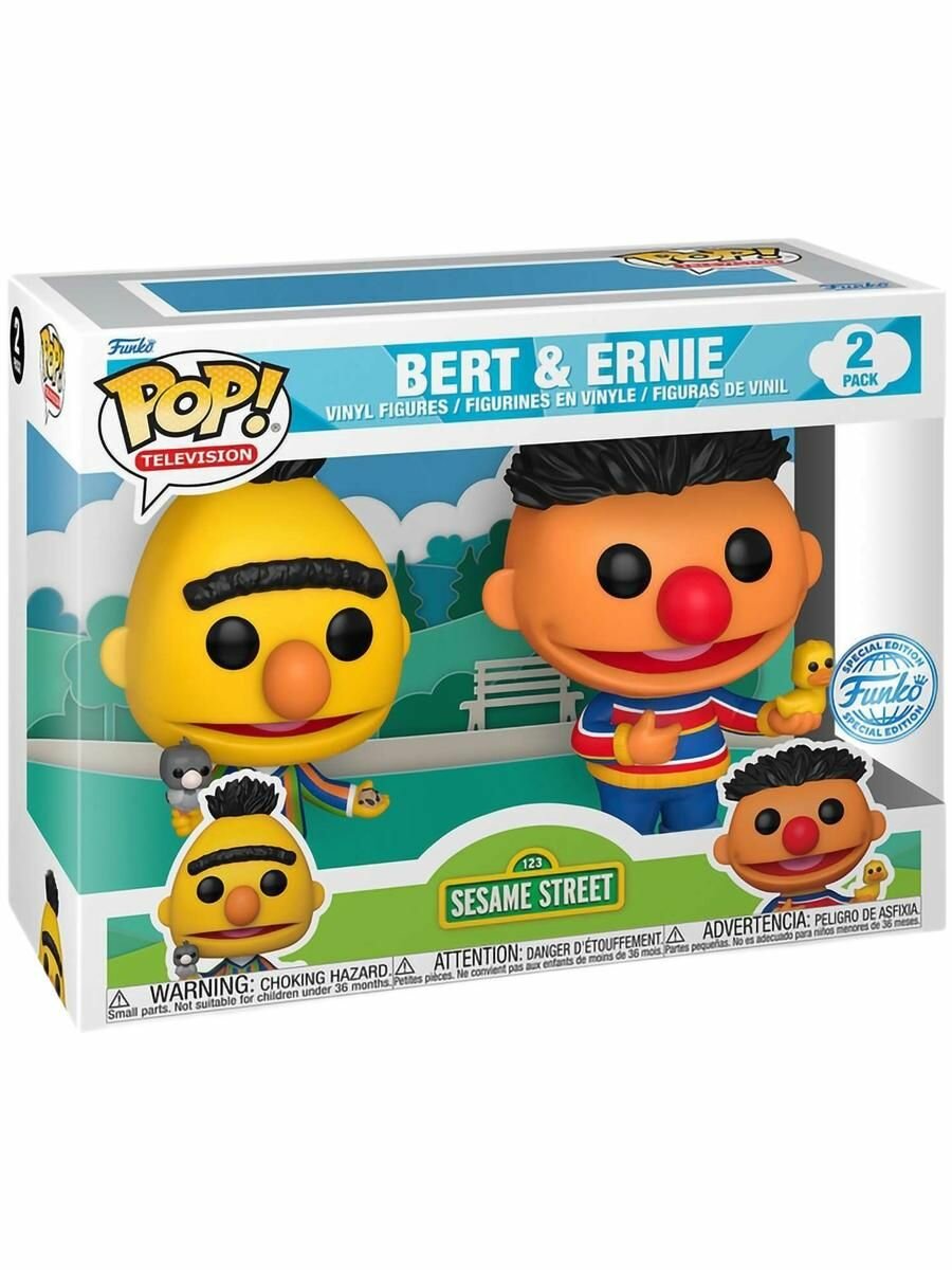 Фигурка Funko POP! TV. Sesame Street: Bert and Ernie 2PK