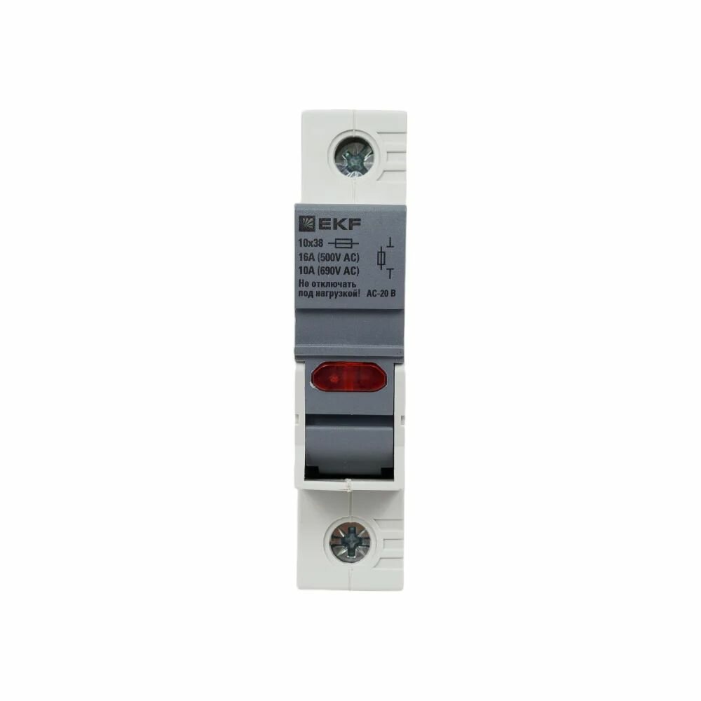 Предохранитель-разъединитель EKF DF 10x38 1Р тип ПВЦ df101-e