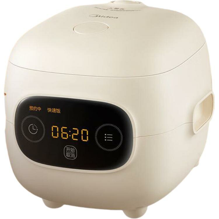 Рисоварка Midea белая, модель 13423467, мощность 700 Вт, объем 1.2 л, для приготовления риса, автоматическое отключение