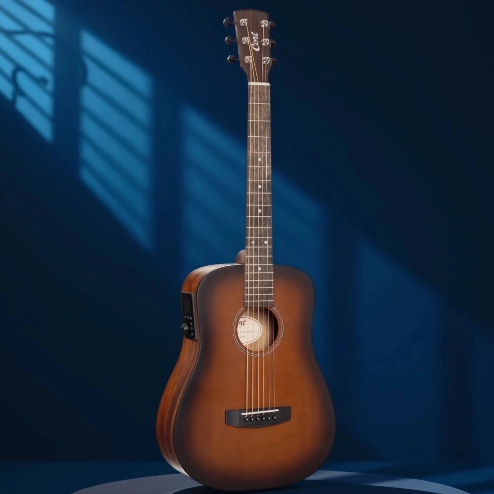 Электроакустическая гитара Cort Earth-GO-OPBB-WBAG