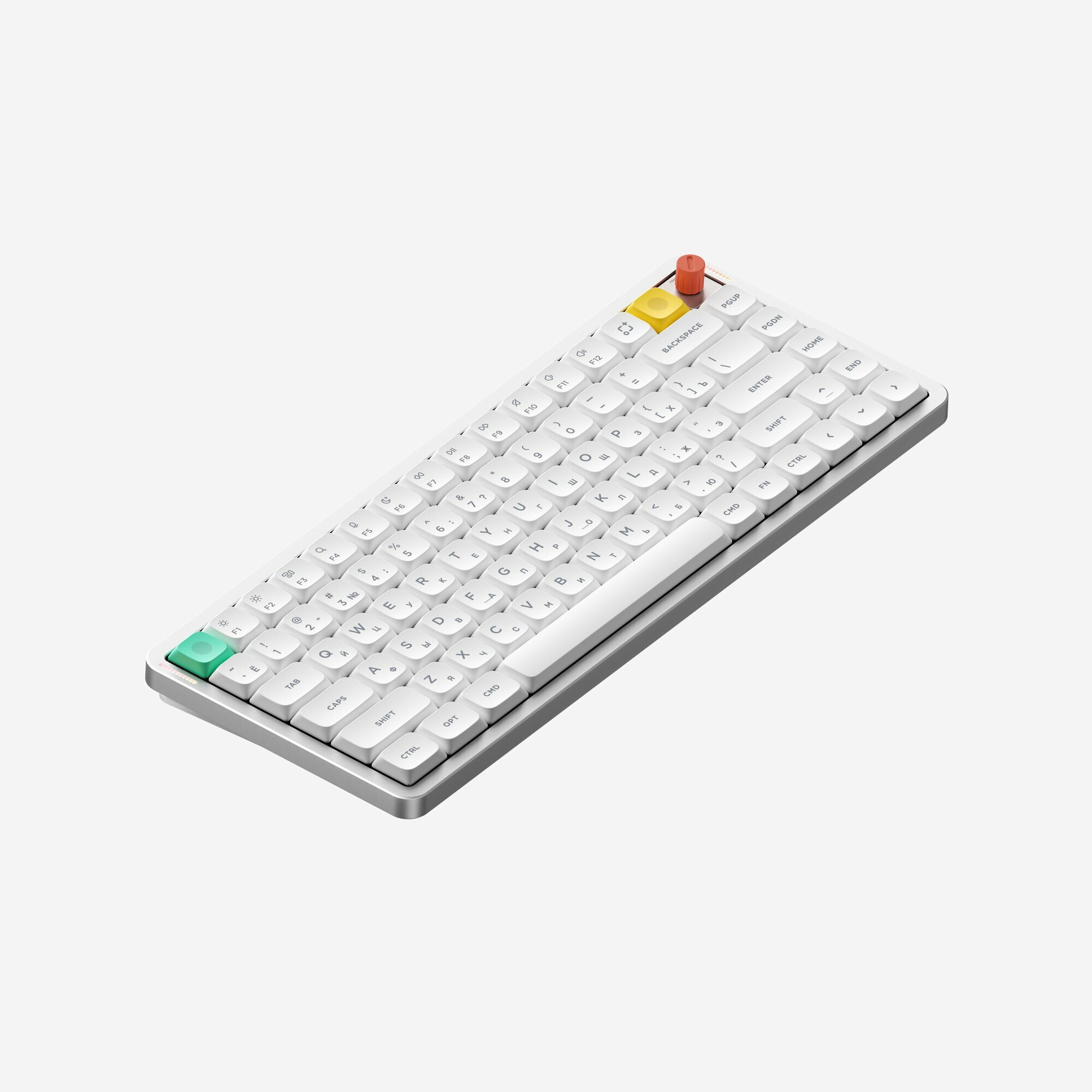 Беспроводная механическая клавиатура Nuphy AIR75v3 Nova White, RGB, Hot Swap, Blush Nano Switch, NuPhy IO 2.0