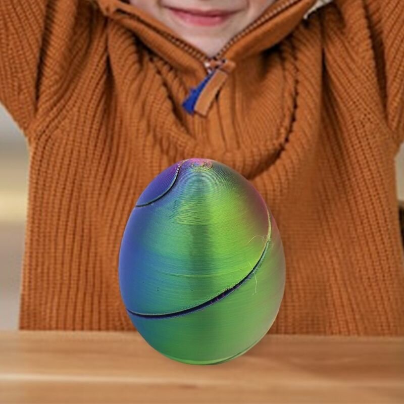 Креативная игрушка для Пасхального яйца с 3D-печатью spiral egg impossible Shuttle Toy - крутая и красочная