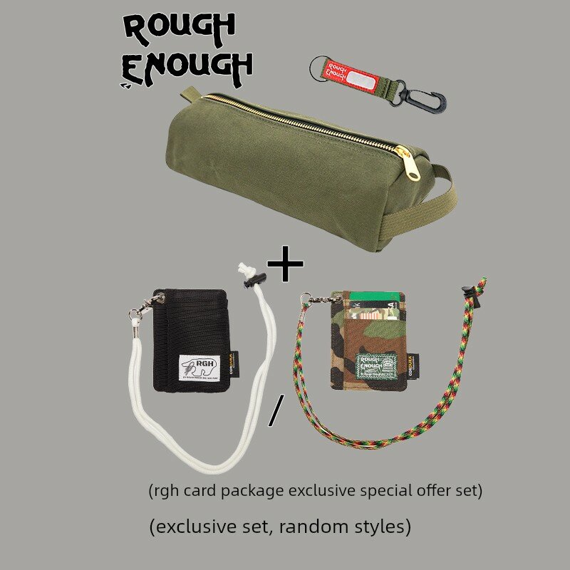 Пенал в американском стиле RGH, канцелярская коробка из холста, вместительная сумка для карандашей, ретро-пенал,