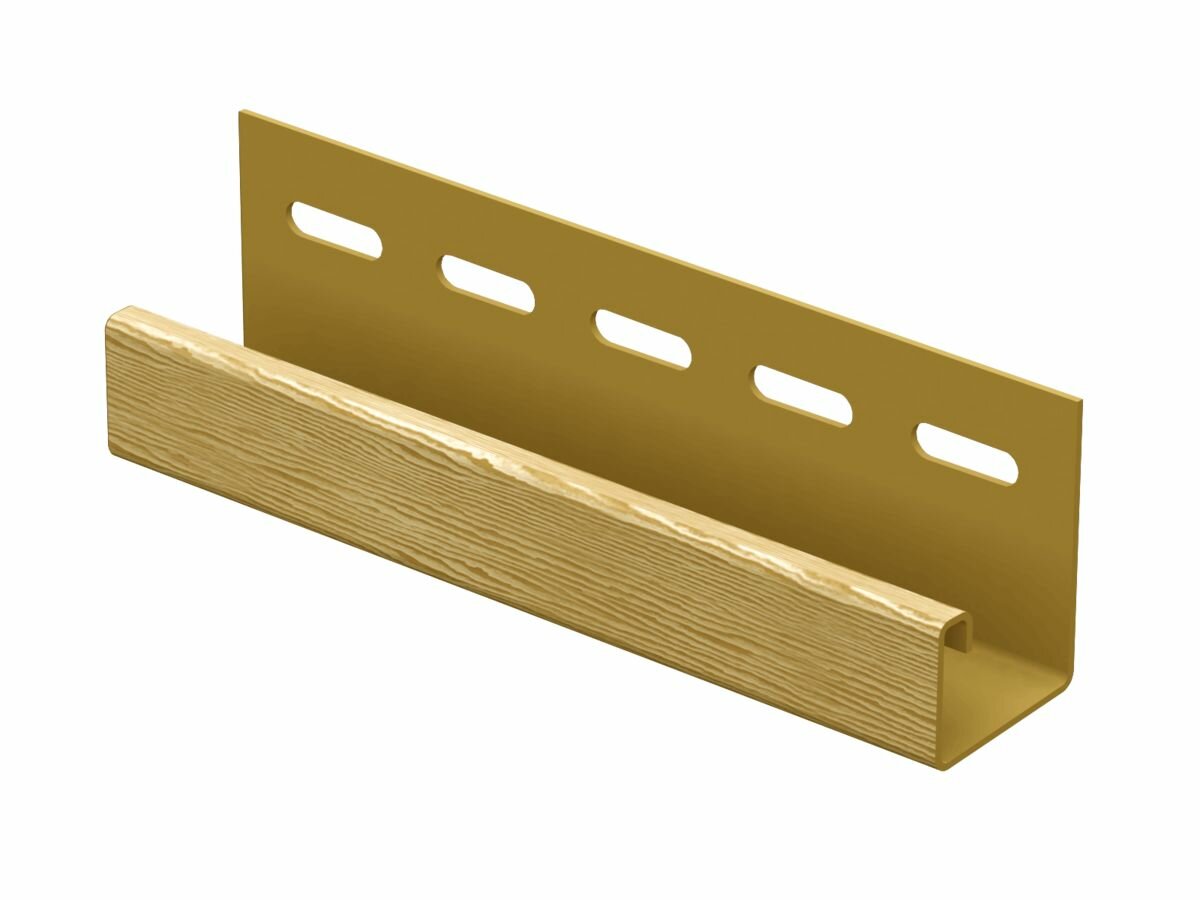 Ю-пласт J-планка (j-профиль), Тимбер-блок дуб золотой, 1 шт