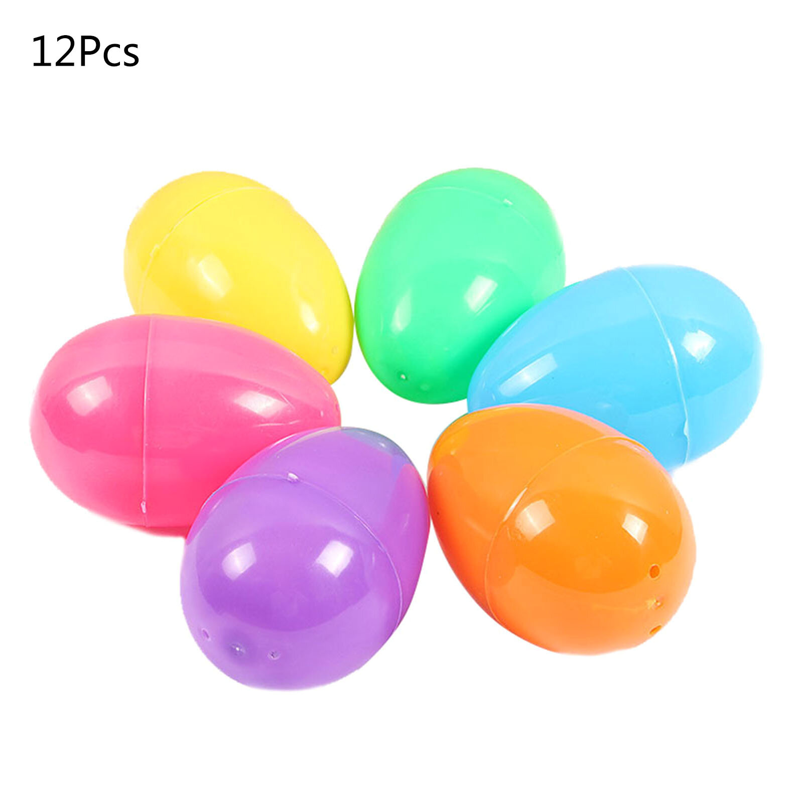 12 шт, Пасхальное открытие пластикового яйца для украшения вечеринки DIY simulation eggs