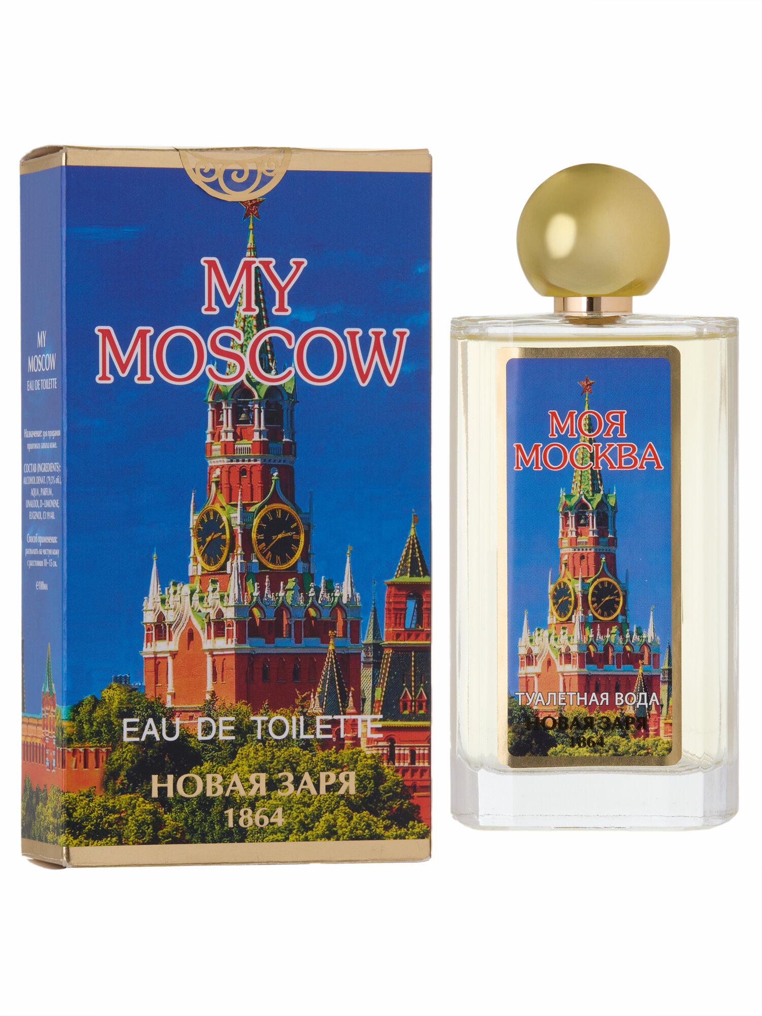 Туалетная вода мужская Новая заря Моя Москва My Moscow 100мл
