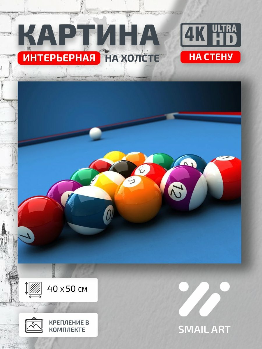 Картина на холсте интерьерная 40 на 50 на стену Шары Mood для офиса атмосфера интерьер