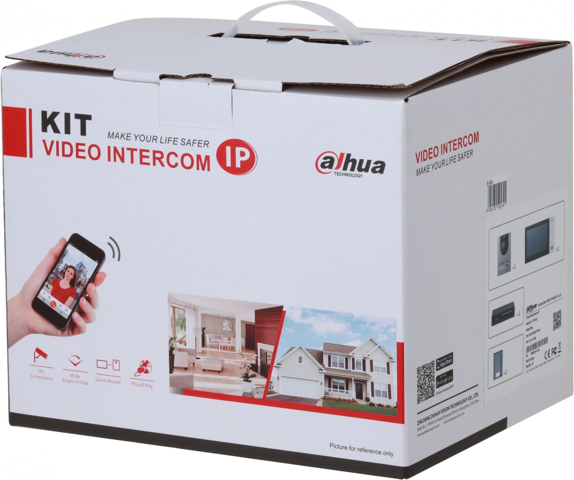 Комплект домофона Dahua DHI-KTP01L(S) черный