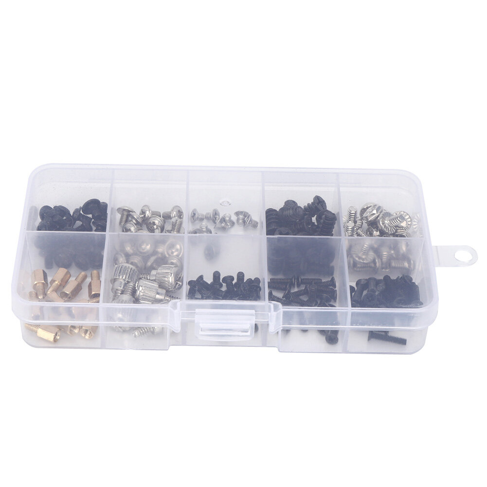 165pcs Desktop Computer Screws & Blots Standoffs Set Assortment Kit KB5/M2.5/ M3/M3.5