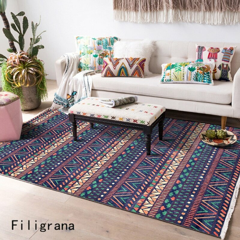 Ковер Filigrana Persian 3D Printed Crystal Velvet для гостиной, спальни и прикроватной тумбы160cmX200cm