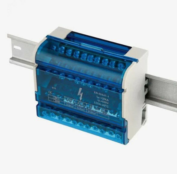 Шины на DIN-рейку в корпусе (кросс-модуль) Elestarpro 4*11, 4603734292381