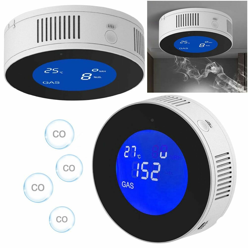 Детектор газа с Wi-Fi, умный дом, оповещение 85 дБ, 5 В