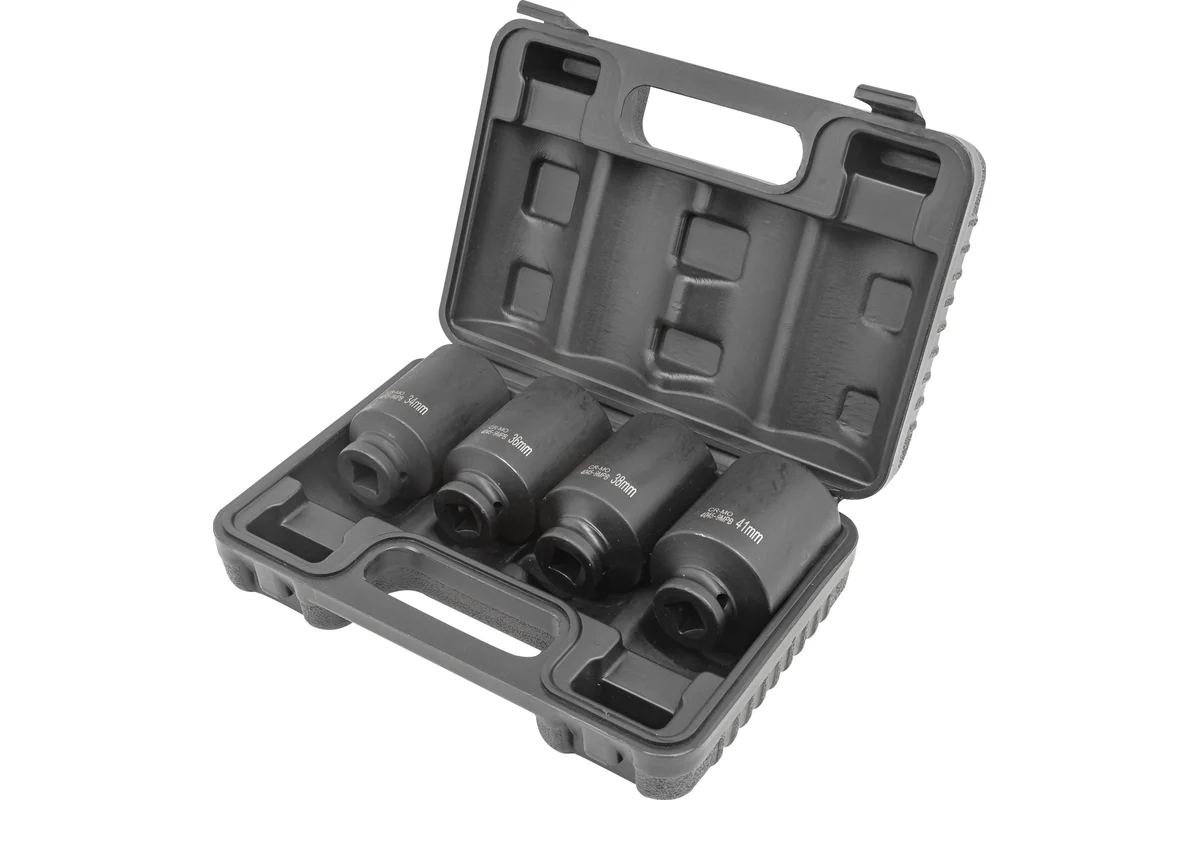 Набор головок ударных JCB, глубоких, 4 предмета 1/2', 12-гр.