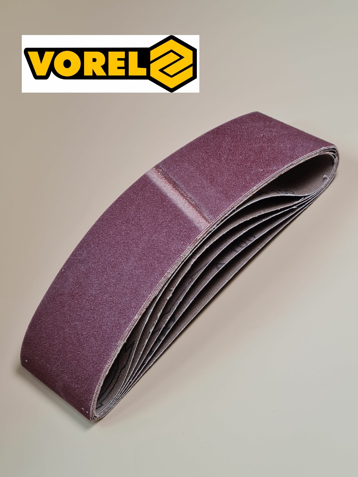 Шлифовальная лента Vorel 75х533 мм Р-100 5 шт. 7667-13
